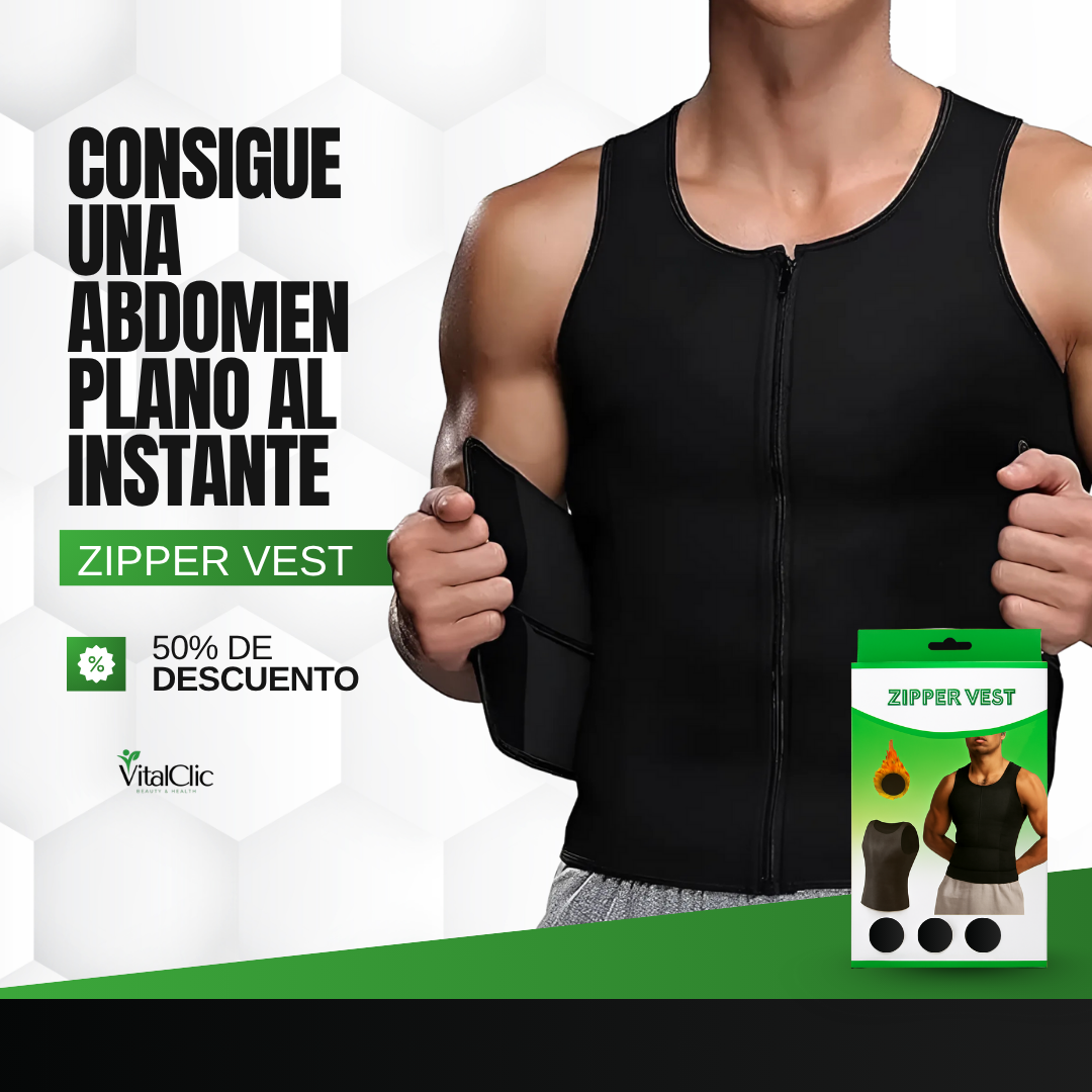 ZIPPER VEST™ - Faja Reductora de Hombre de Alta Compresión Abdominal 😍 ...